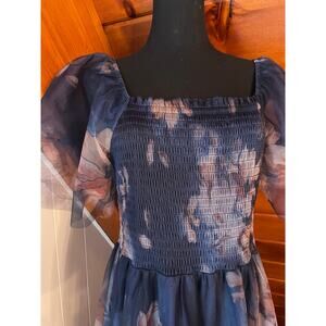 Baltic Born | Dresses | Baltic Born Cassandra Floral Tulle Maxi Dress ...